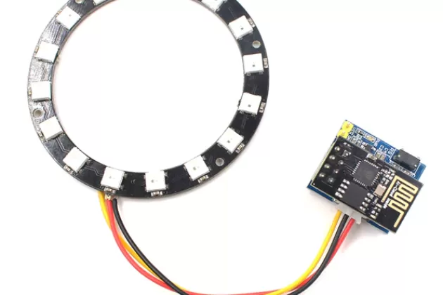 Module ESP-01 tích hợp Module Led WS2812 RGB